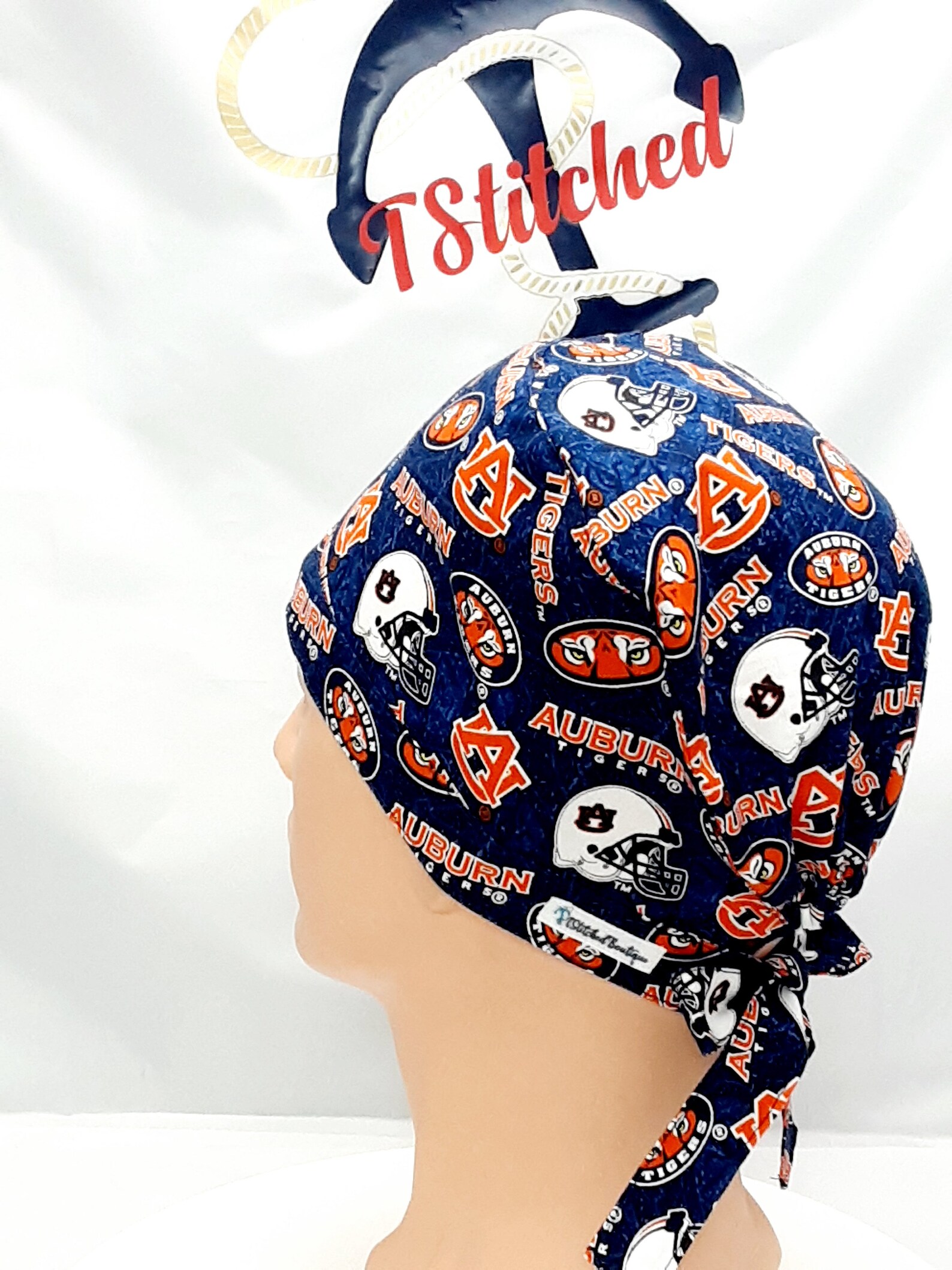 Auburn Tigers Scrub Cap Surgical Scrub Hat Buttons +/- Health Hero ...