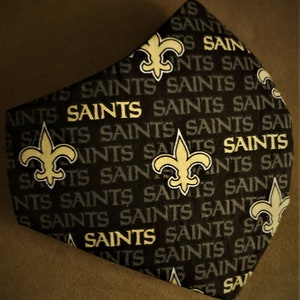 New Orleans Saints Face Mask Double Layer Cotton Washable Breathable ...