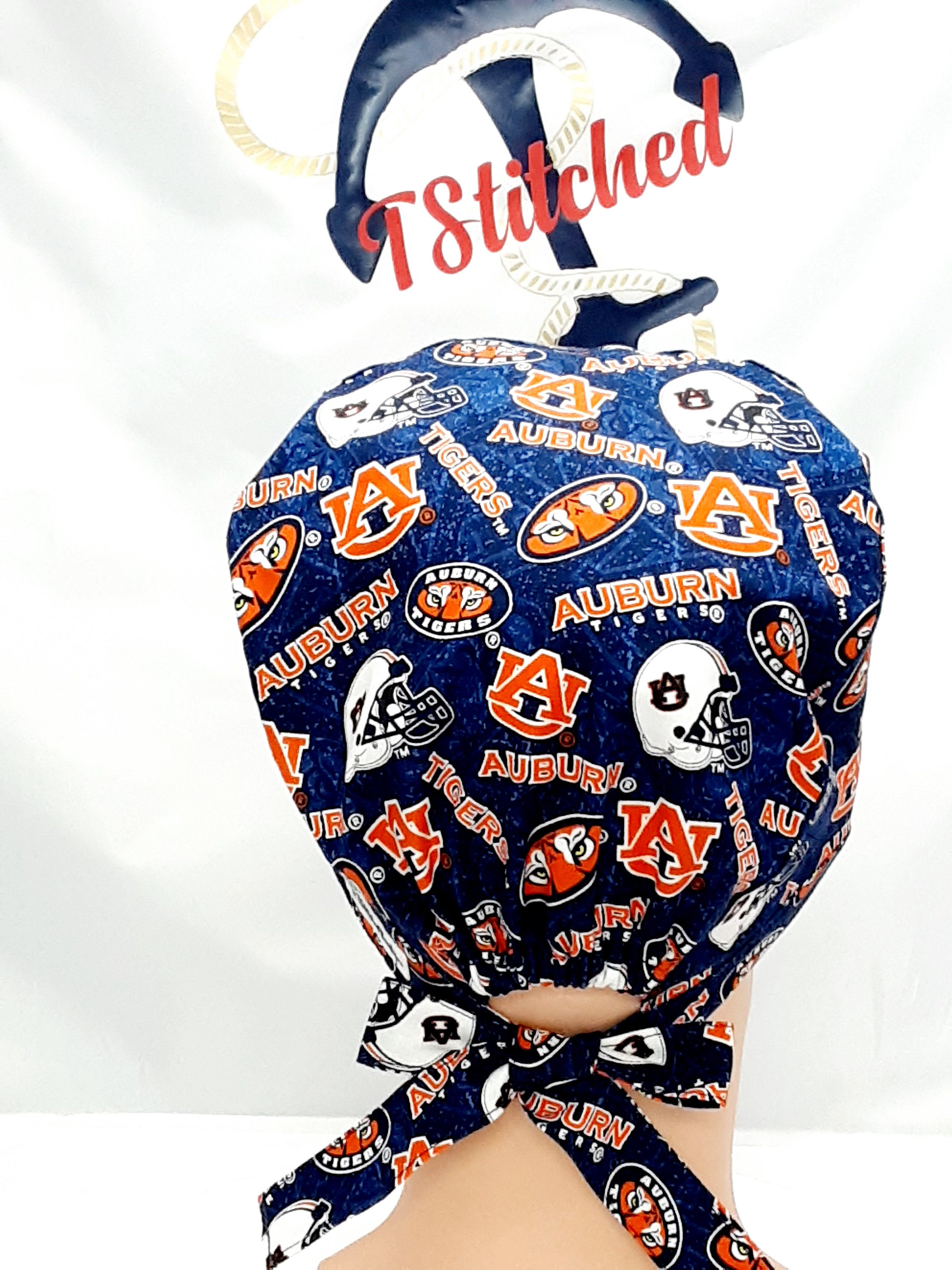 Auburn Tigers Scrub Cap Surgical Scrub Hat Buttons +/- Health Hero ...