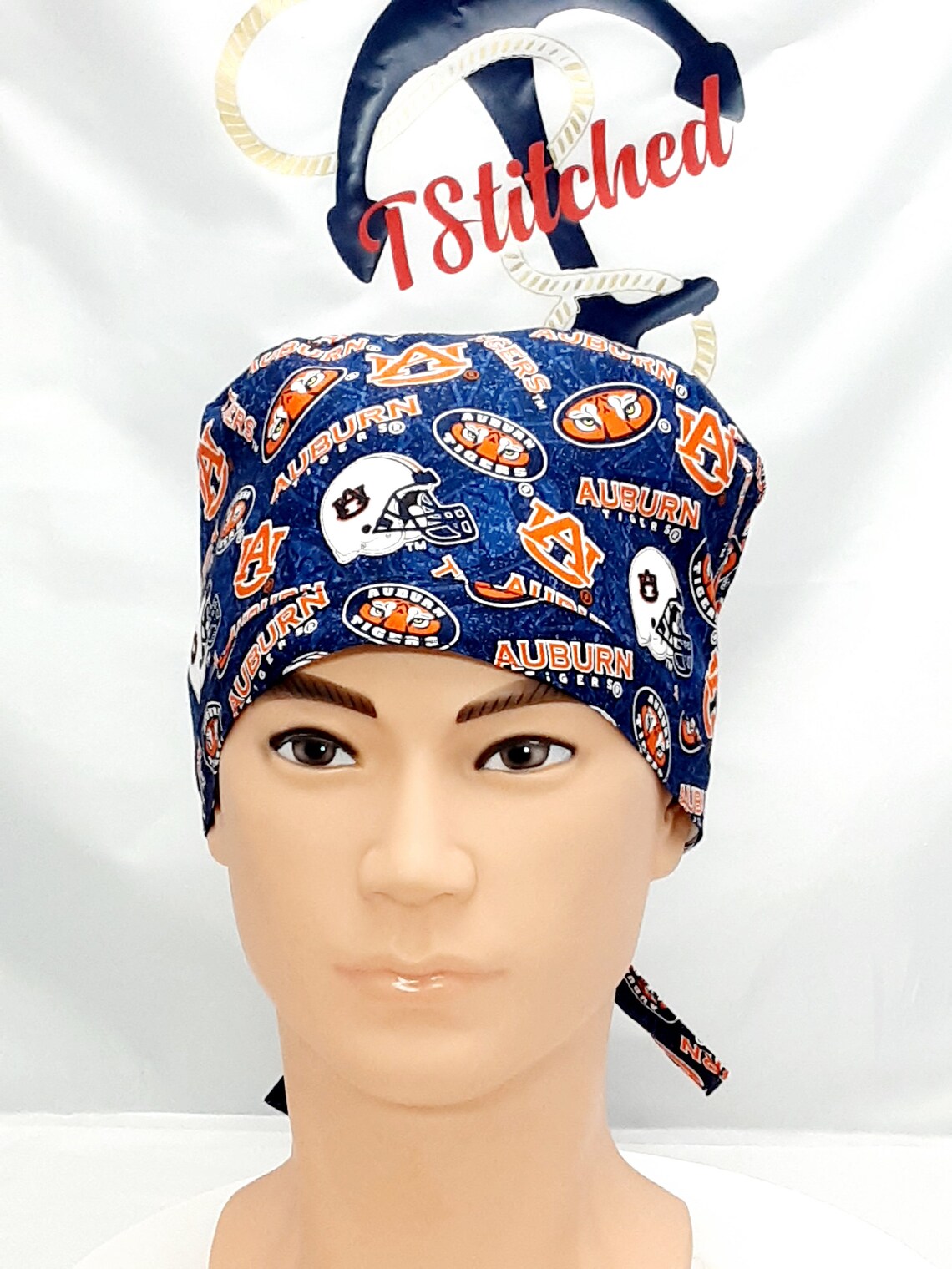 Auburn Tigers Scrub Cap Surgical Scrub Hat Buttons +/- Health Hero ...