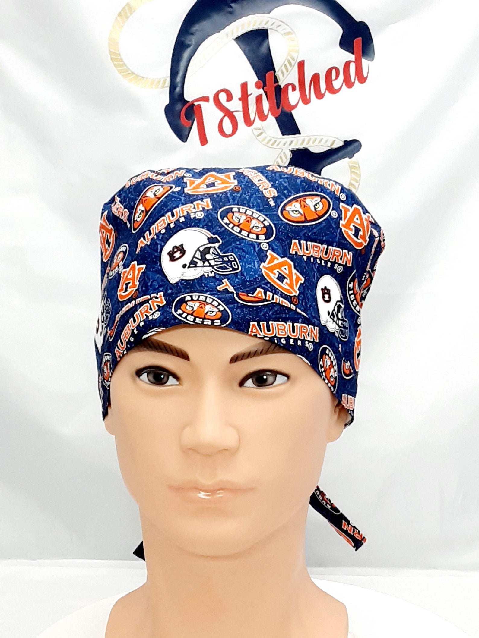 Auburn Tigers Scrub Cap Surgical Scrub Hat Buttons +/- Health Hero ...