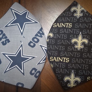 New Orleans Saints Face Mask Double Layer Cotton Washable Breathable ...