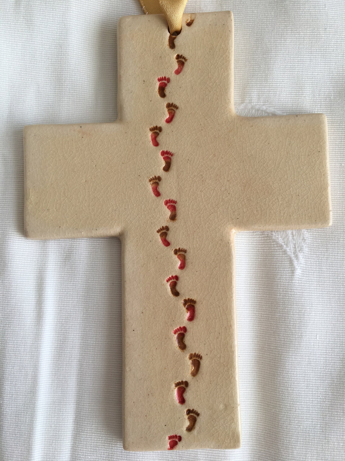 Footprints in the Sand Wall Hanging Cross - Etsy