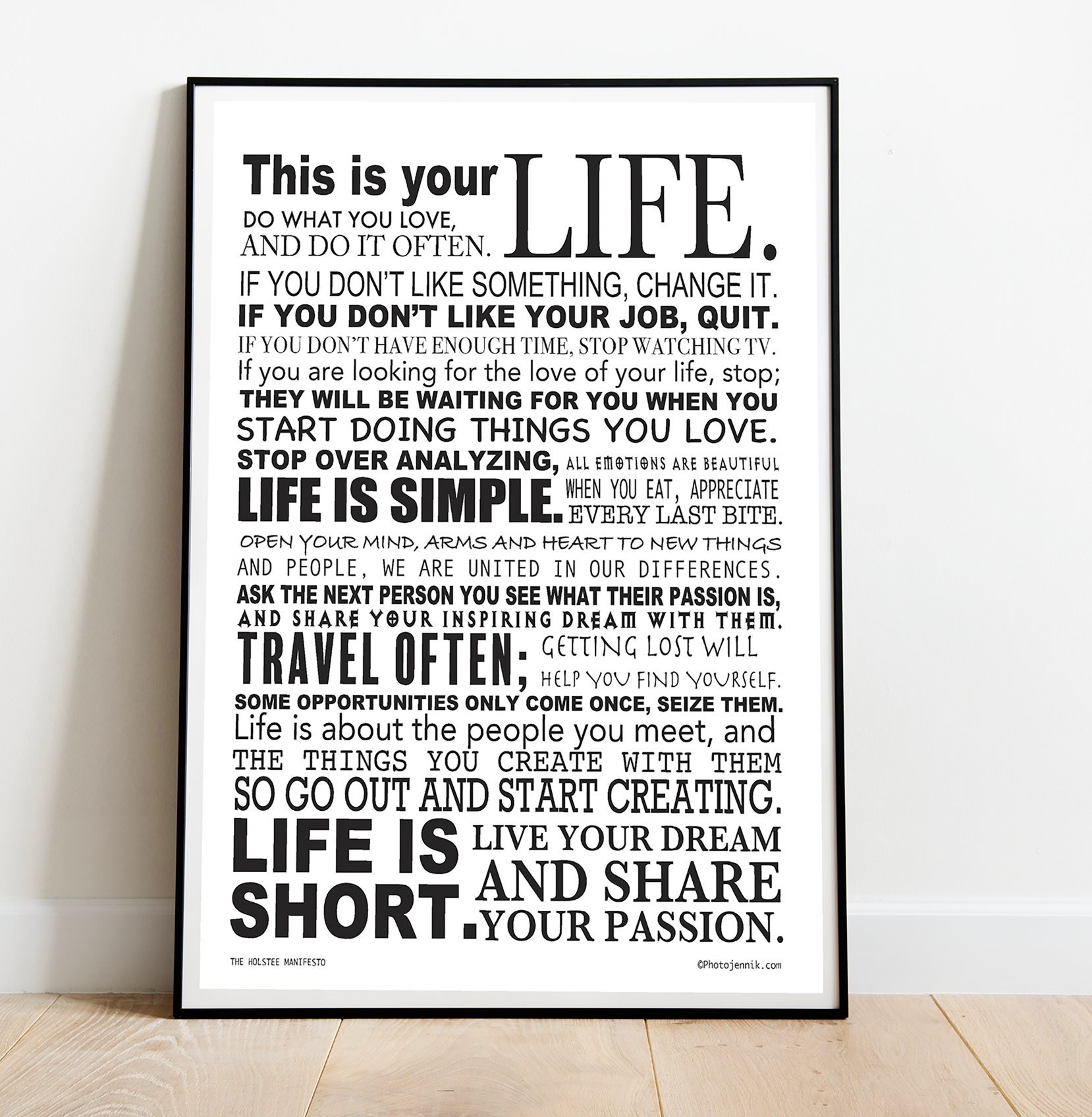 Holstee Manifesto Printable