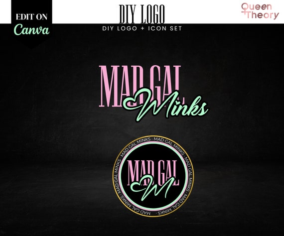 DIY Neon Logo Set Pretty Lavish Logo/lashes/hair/ Boss Babe - Etsy