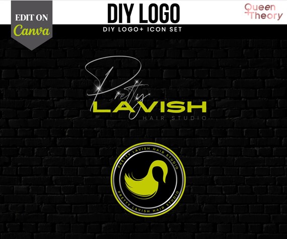 DIY Neon Logo Set Pretty Lavish Logo/lashes/hair/ Boss Babe - Etsy