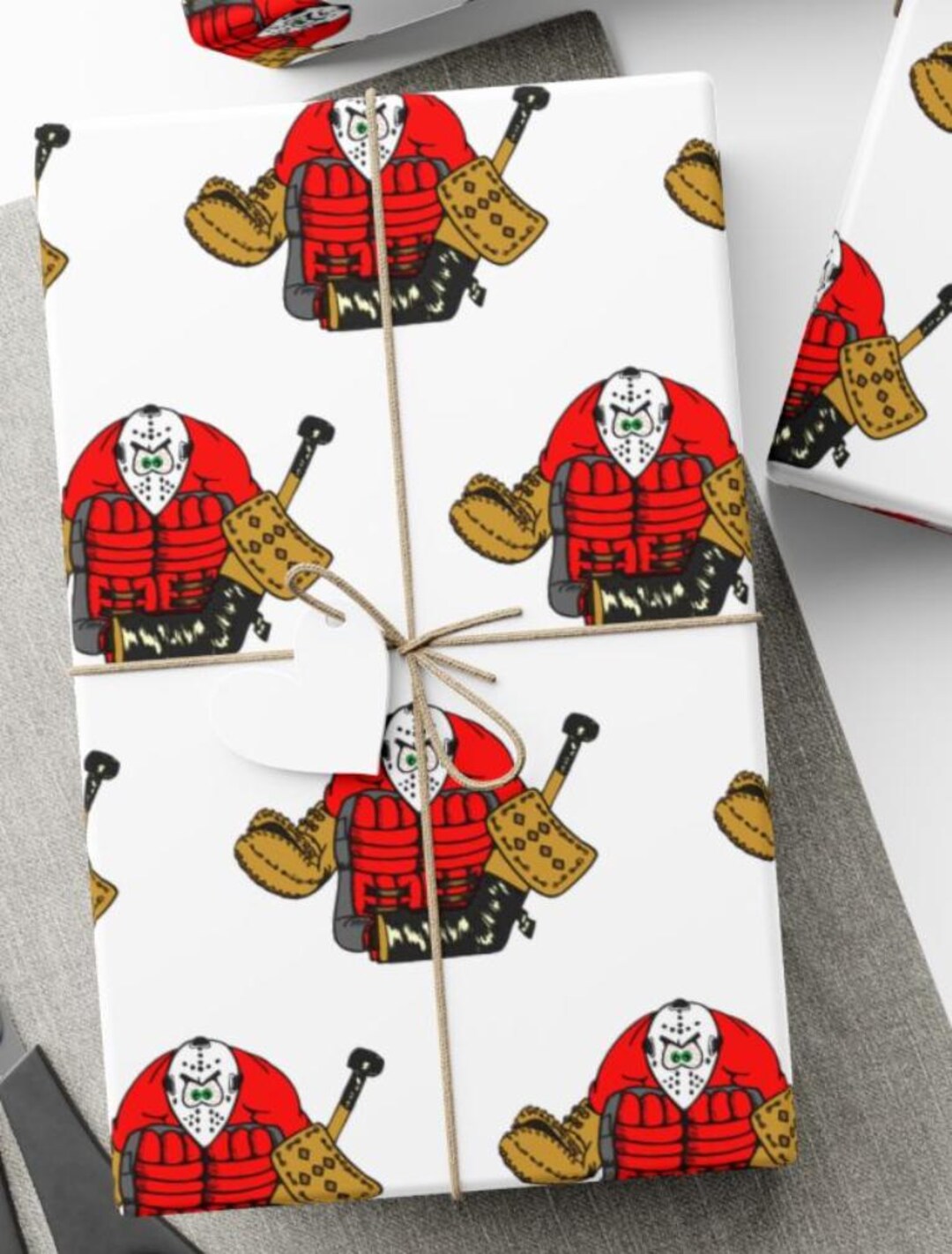 Ice Hockey Goalie Wrapping Paper - Etsy