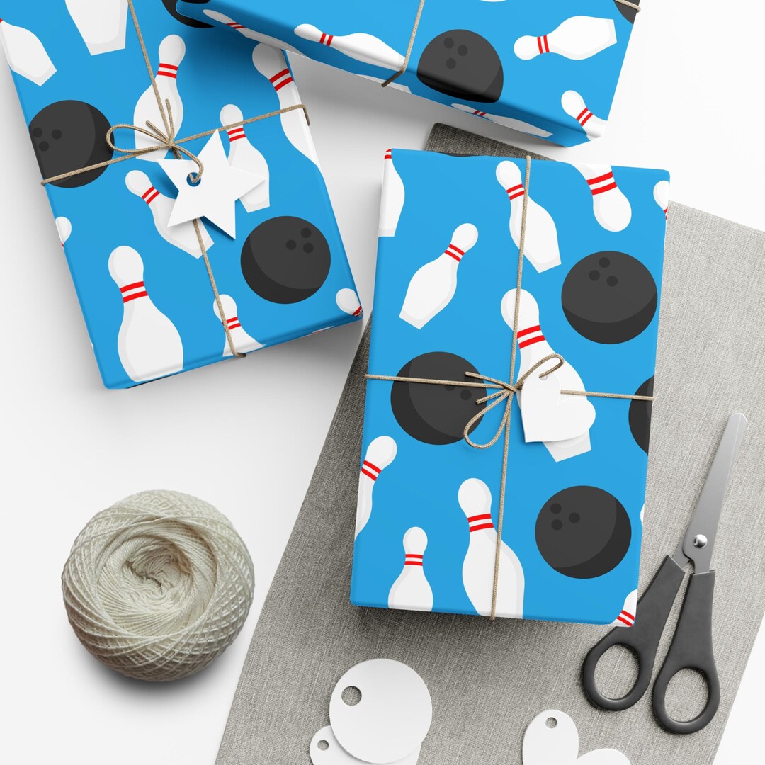 Bowling Wrapping Paper Bowl Birthday Gift Wrap - Etsy