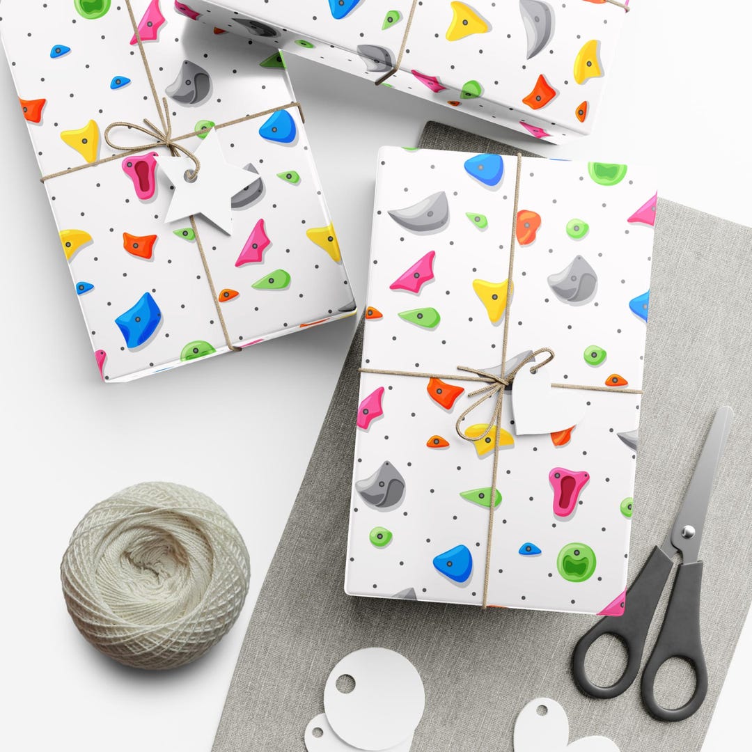 Rock Climbing Wall Wrapping Paper Climb Gift Wrap - Etsy