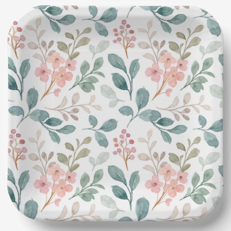 Peach Paper Plates - Etsy