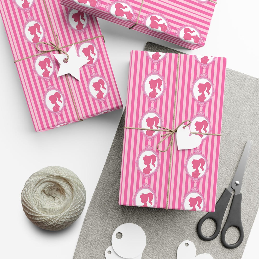 Barbie Wrapping Paper Pink Girl Gift Wrap Birthday Party - Etsy