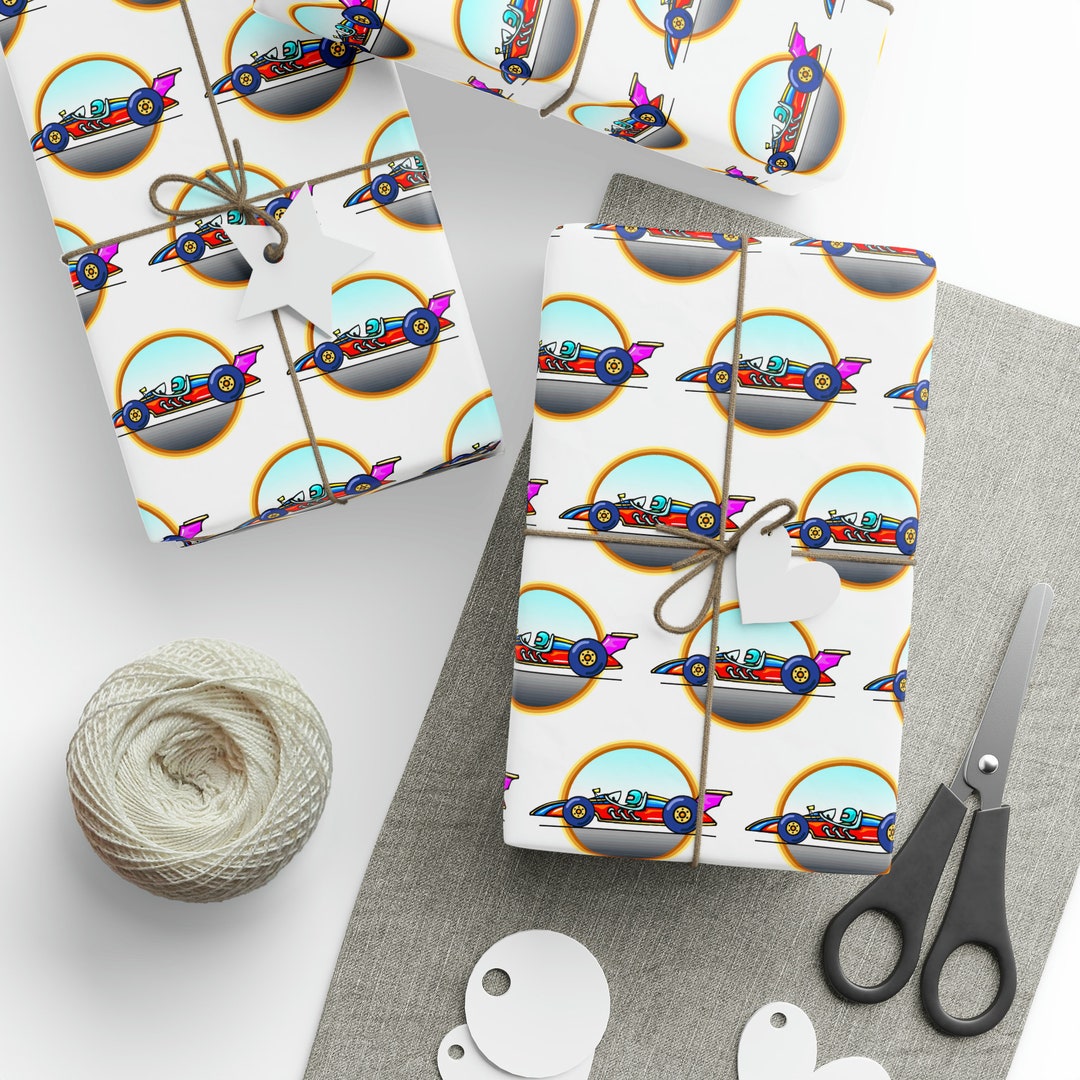 Race Car Wrapping Paper Birthday Gift Wrap Party Present - Etsy