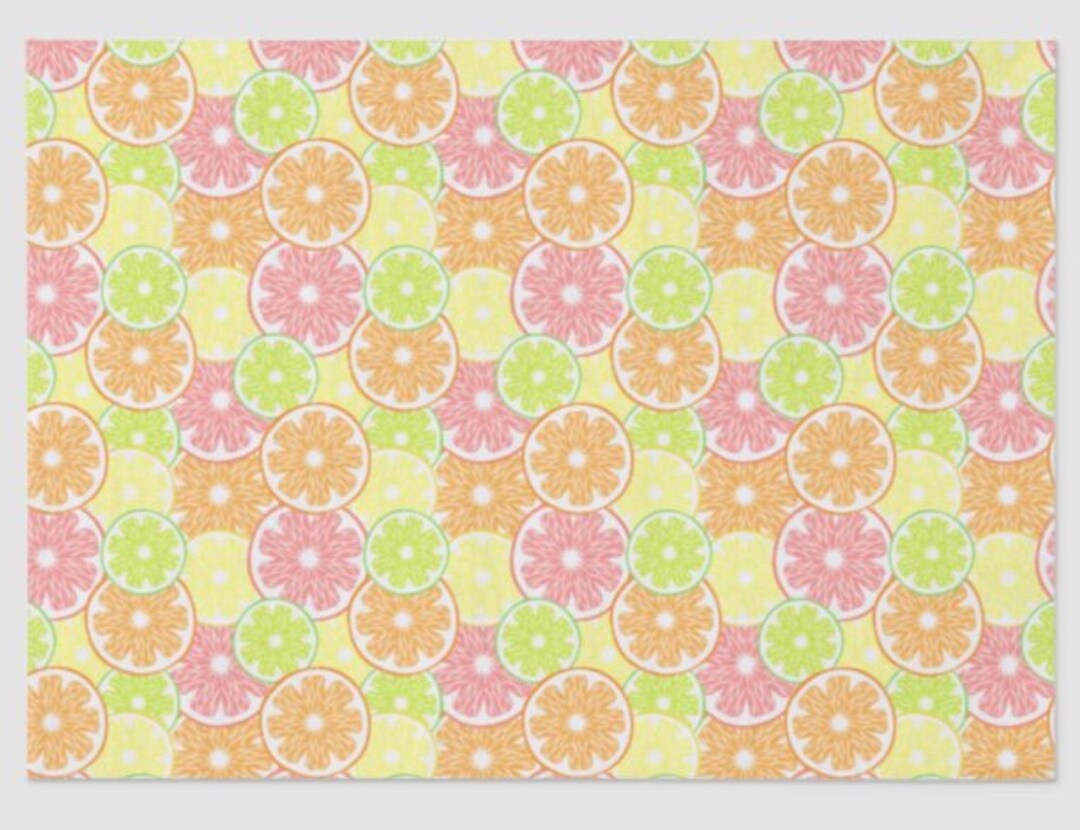 Citrus Fruit Tissue Paper, Set of 3 - Etsy