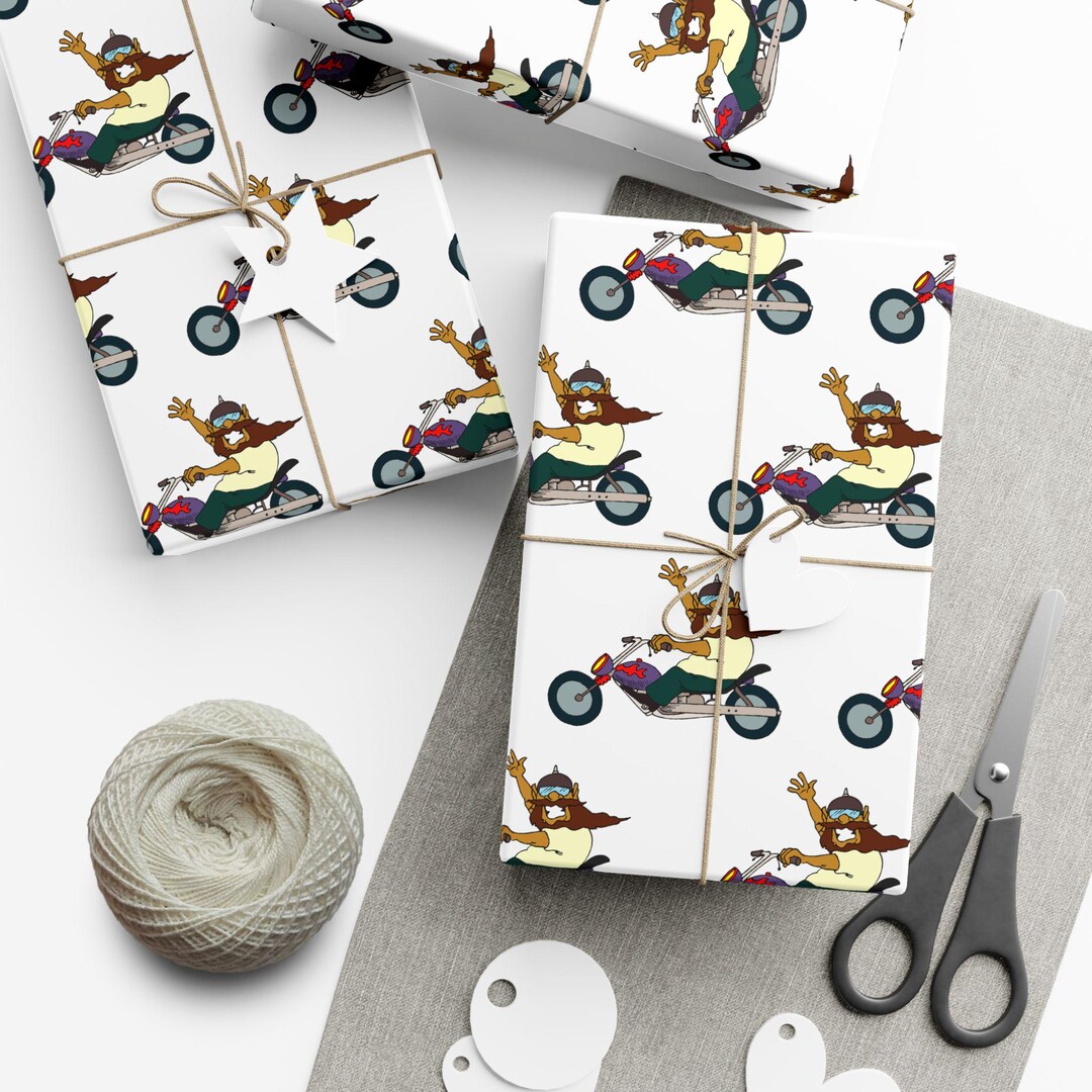 Motorcycle Wrapping Paper - Etsy