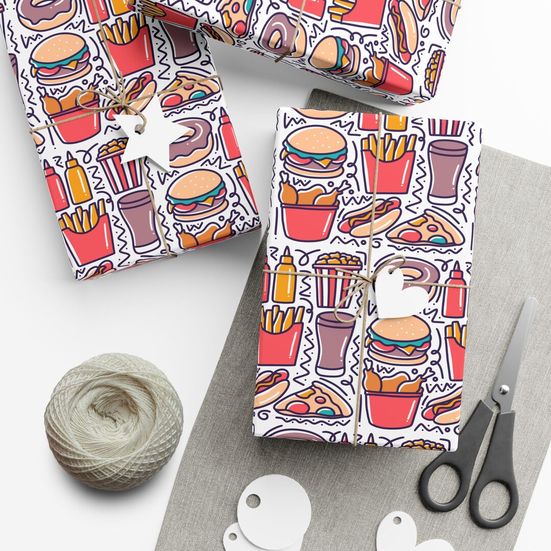Fast Food Wrapping Paper - Etsy