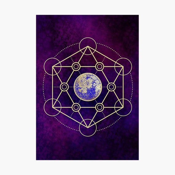 Psychedelic Occult Art in Deep Purple. Instant Digital | Etsy