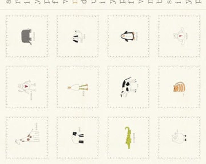 Animal Crackers Panel Multi 5810 11CV Moda - Etsy