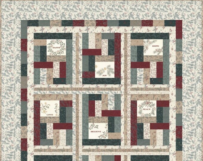 Warm Winter Wishes, Moda Holiday Quilt Kit (I'M A KIT!) || Finishes 62 ...
