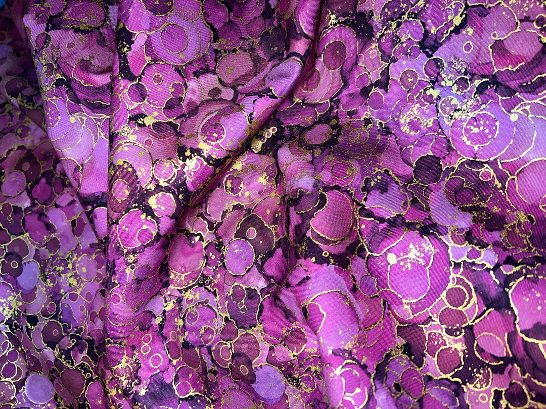 Midas Touch, Plum, Bubble Texture, Northcott DM26834-26 - Etsy