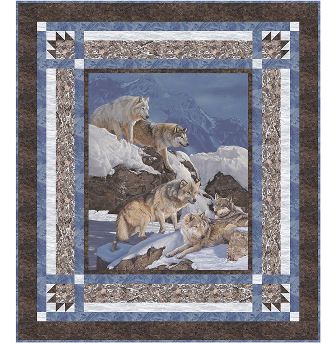 Wolf Pack || I'm a KIT || Finishes 65" X 73 || Beginner Skill Level ...