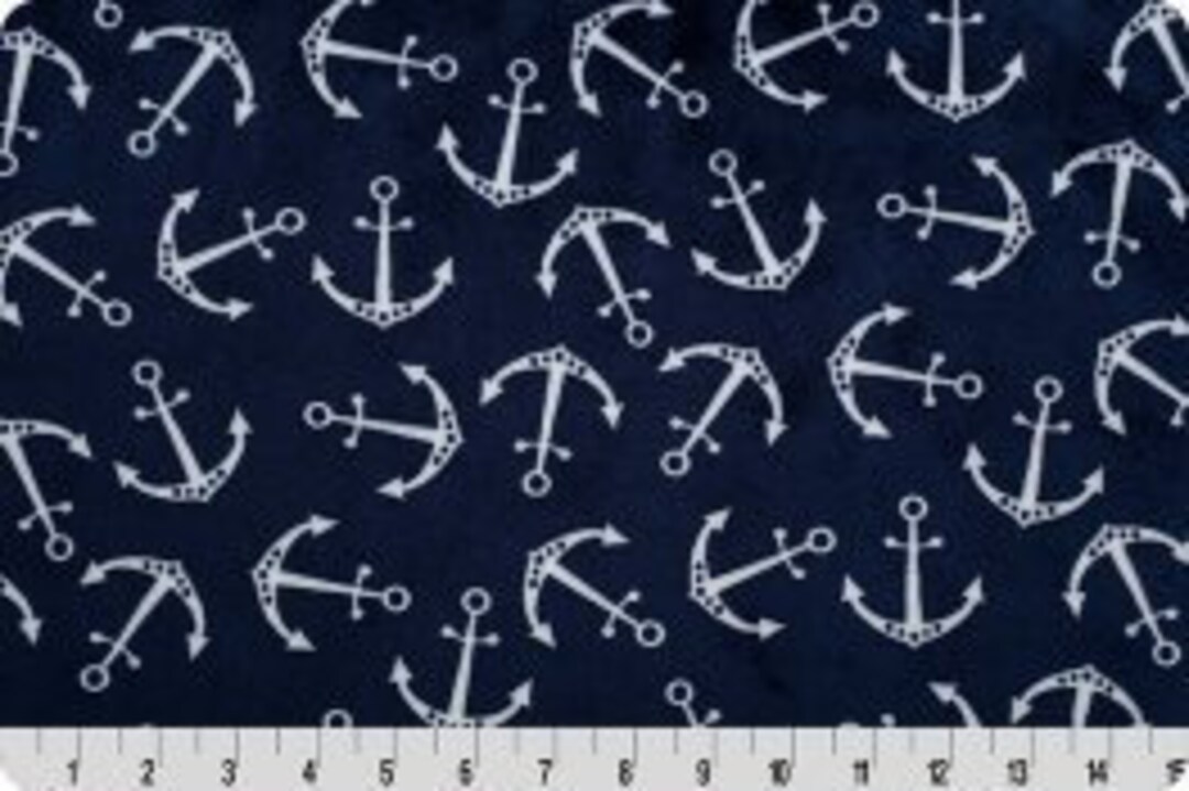 Anchors || Shannon Cuddle || NAVY - Etsy