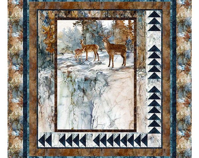 Forest Frame Quilt Kit, Featuring First Light Fabrics by Northcott ...