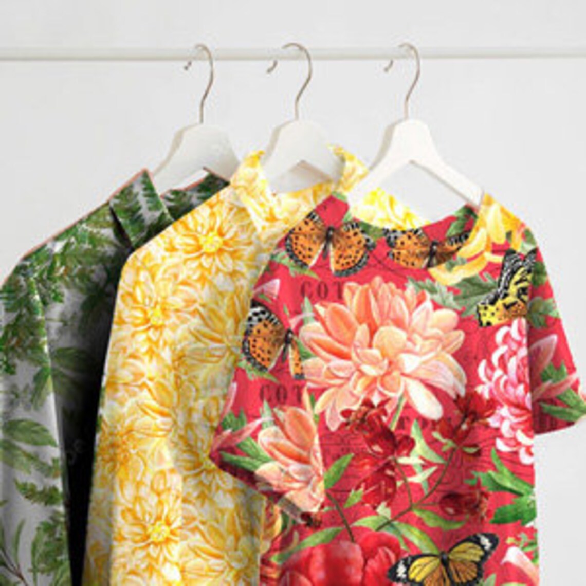 Morning Blossom || Packed Floral || Red Multi || Northcott Fabrics ...