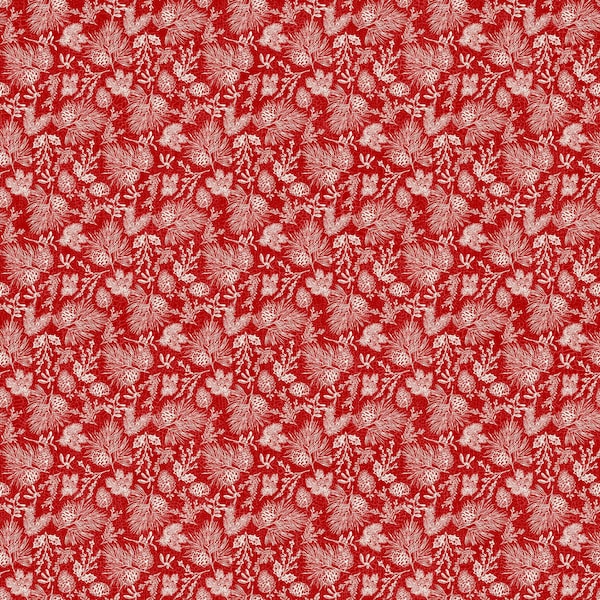 Red Toile Fabric - Etsy