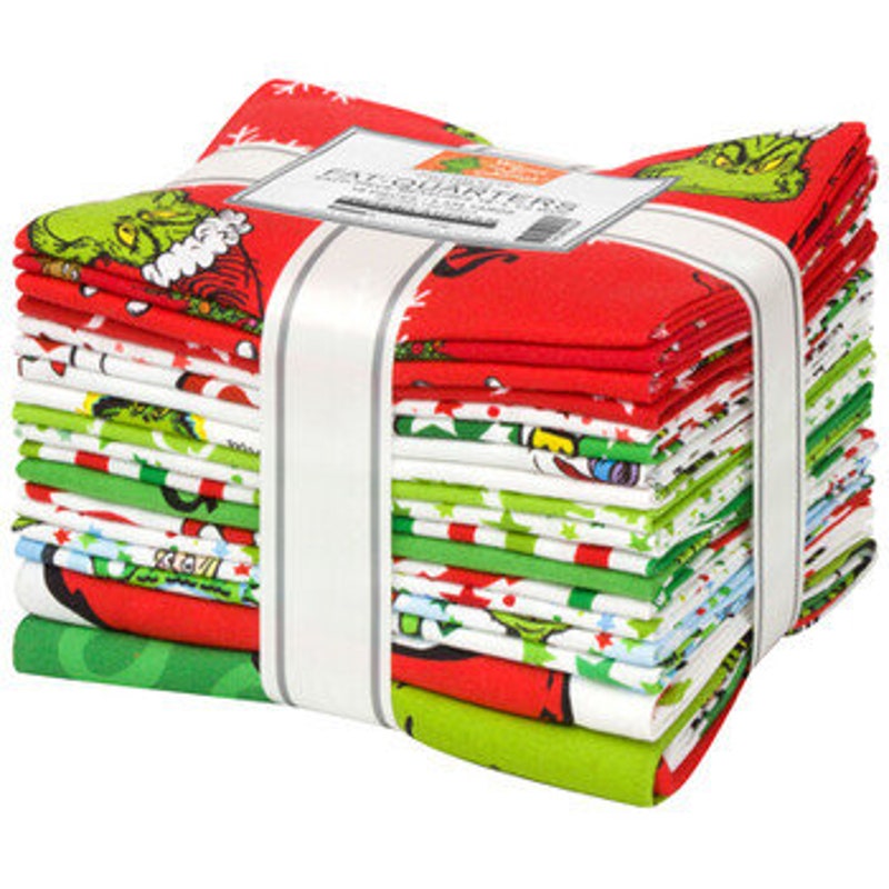 Grinch Fat Quarters - Etsy