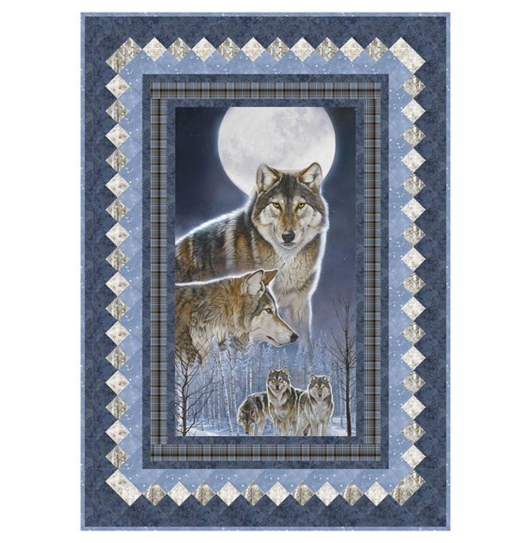 Ring of Moonlight Quilt Kit, Featuring Naturescapes Wild at Heart ...