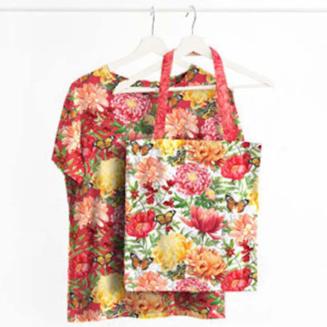Morning Blossom || Packed Floral || Red Multi || Northcott Fabrics ...