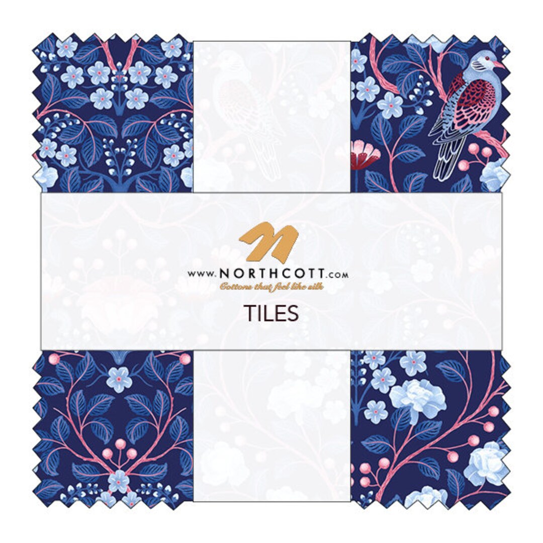 Willowberry Lane Tiles || Northcott 10" Squares || TWILLOW42-10 - Etsy