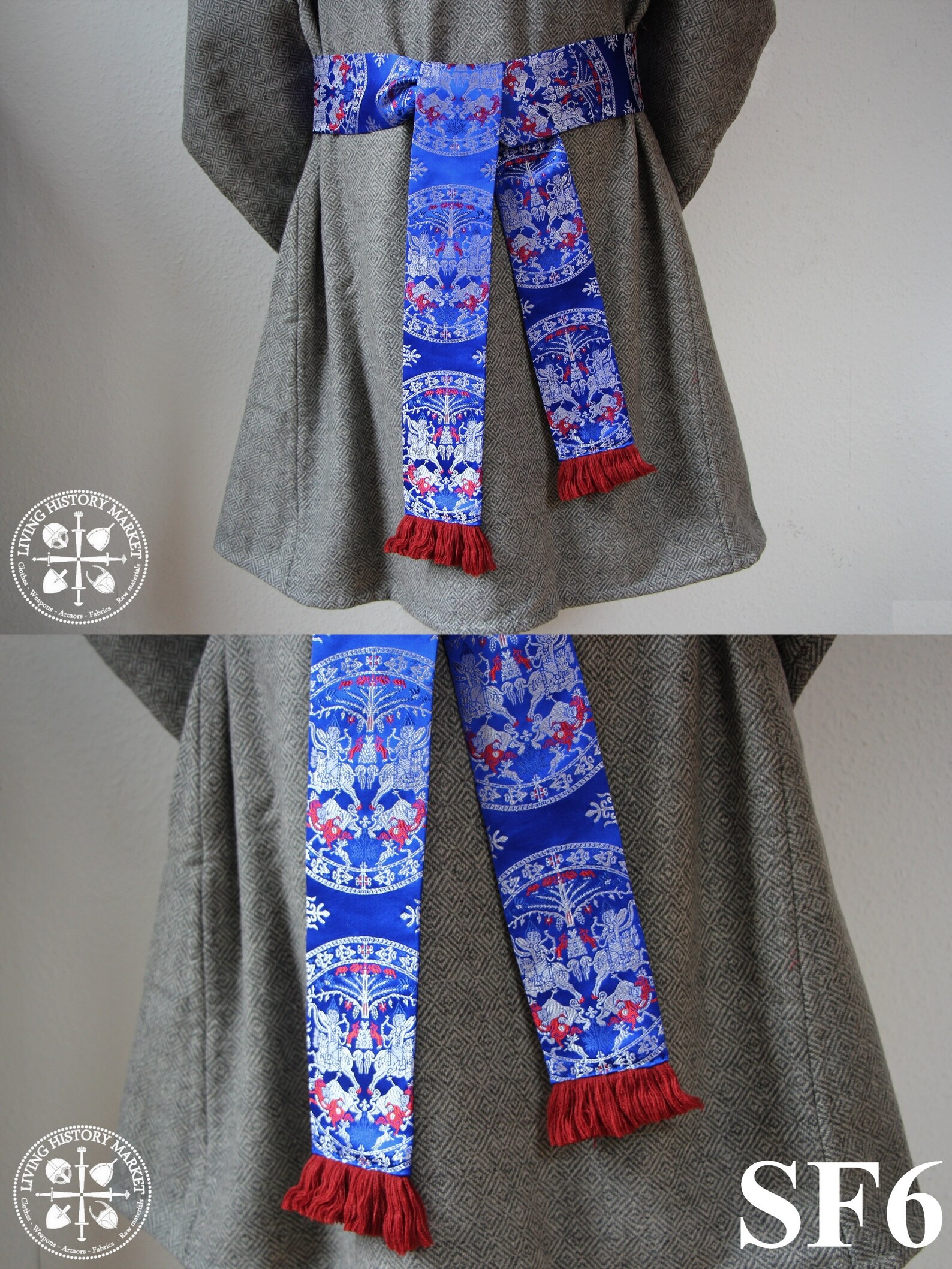 Rus Viking / Kievan Rus Silk Brocade Sash for Historical - Etsy