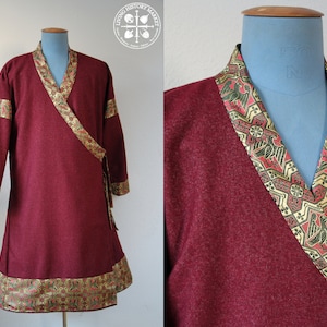 Mongol / Golden-horde / Cuman Caftan With Sil Brocade - for Historical ...