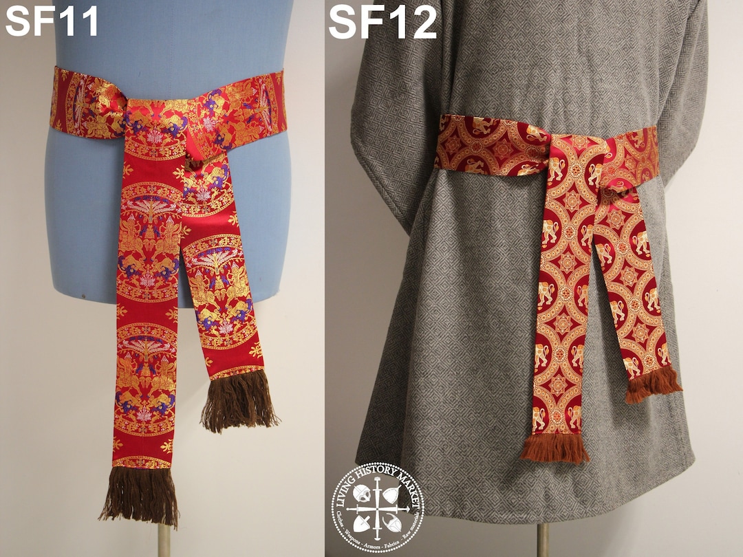 Rus Viking / Kievan Rus Silk Brocade Sash for Historical - Etsy