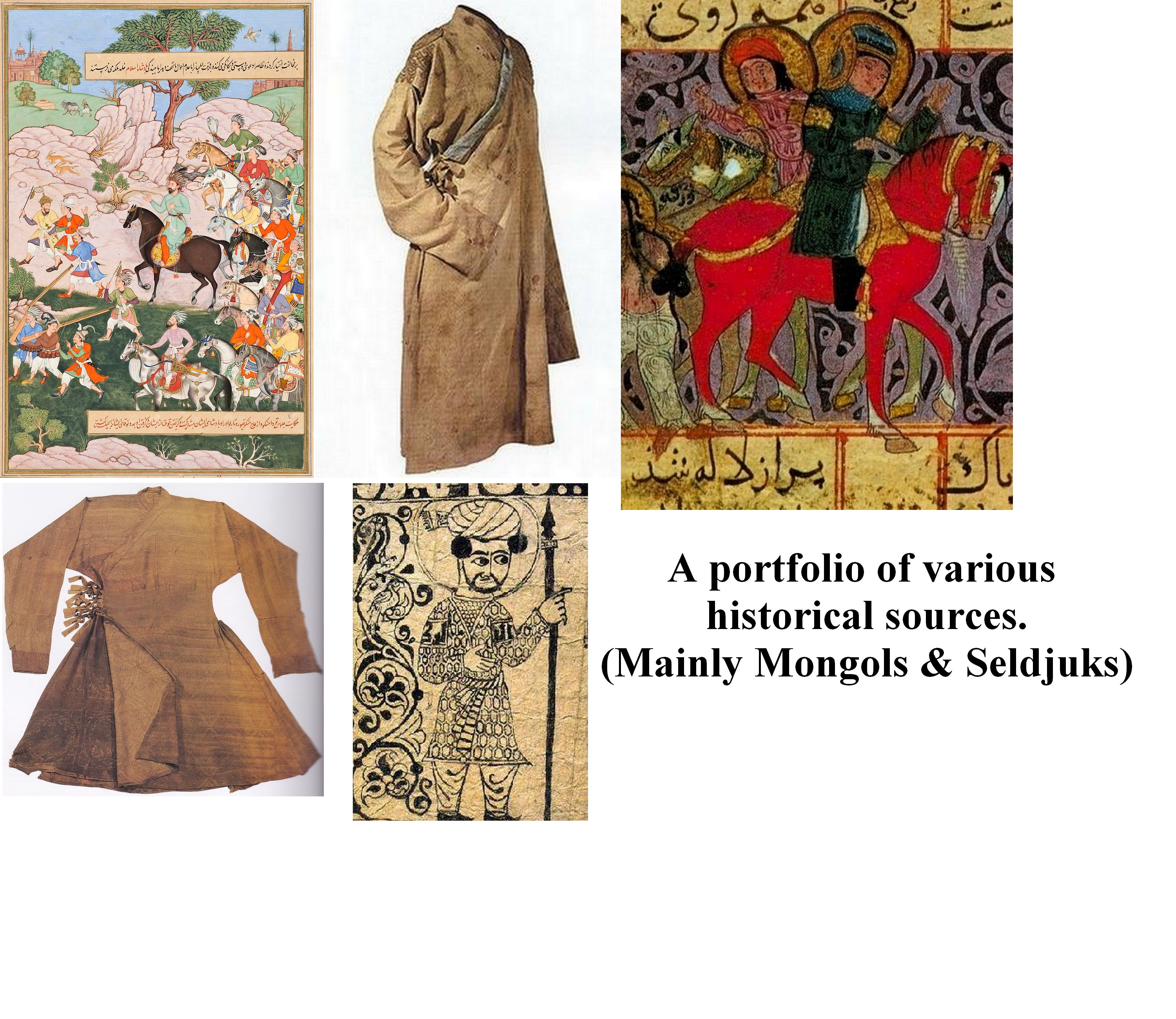 Mongol / Golden-horde / Cuman Caftan With Sil Brocade for - Etsy