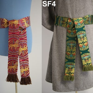 Rus Viking / Kievan Rus Silk Brocade Sash for Historical - Etsy