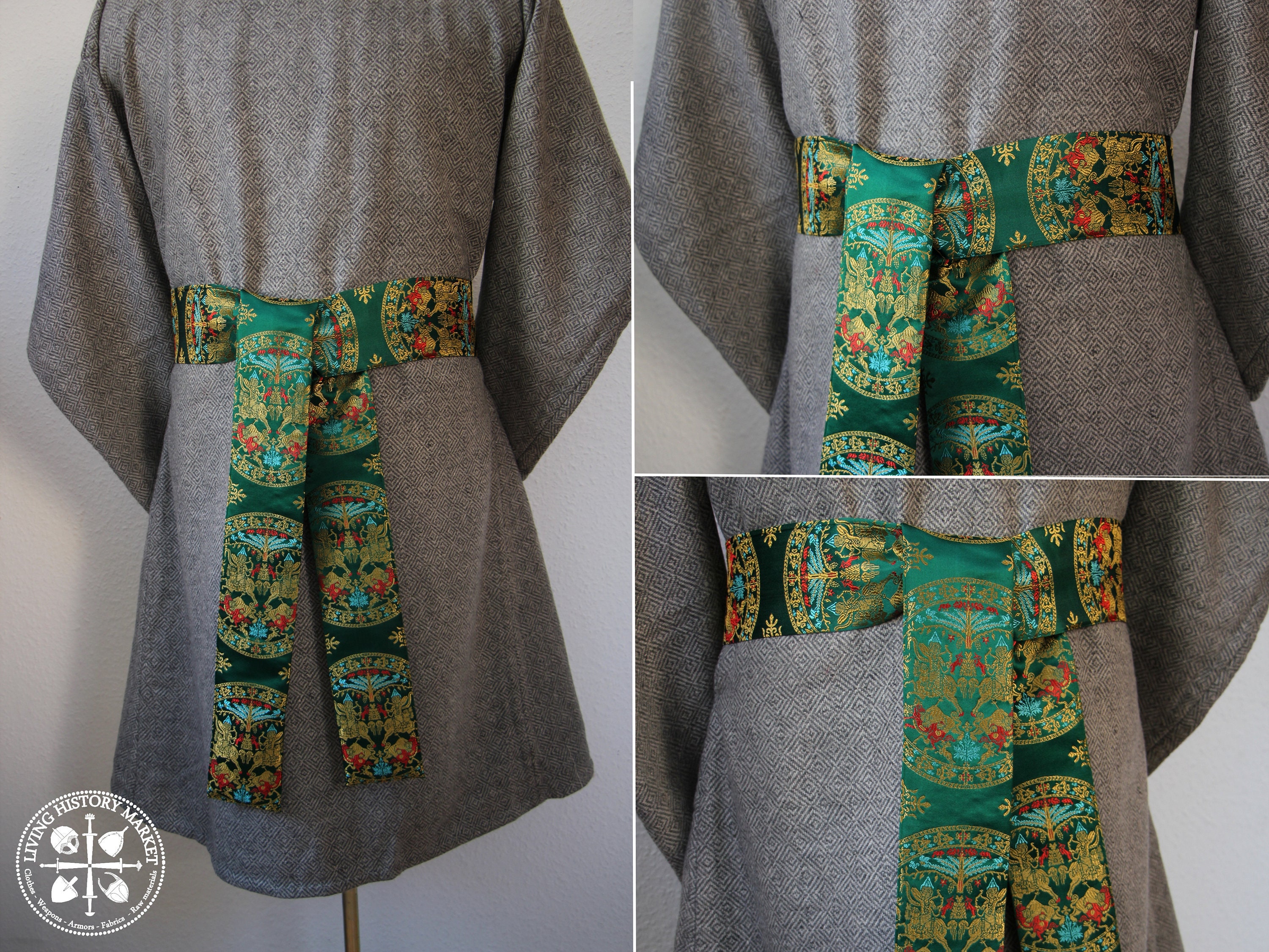 Rus Viking / Kievan Rus silk brocade sash for historical | Etsy