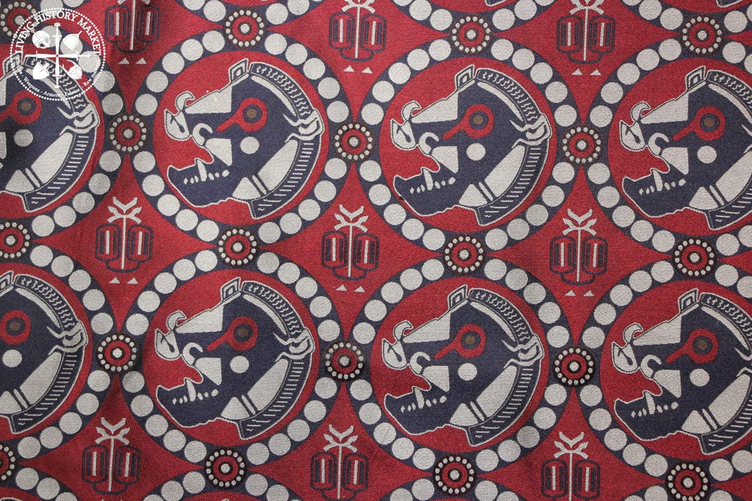 100% Silk - Central Asia Brocade Silk "boar Silk" / Central Asia 6-9th ...