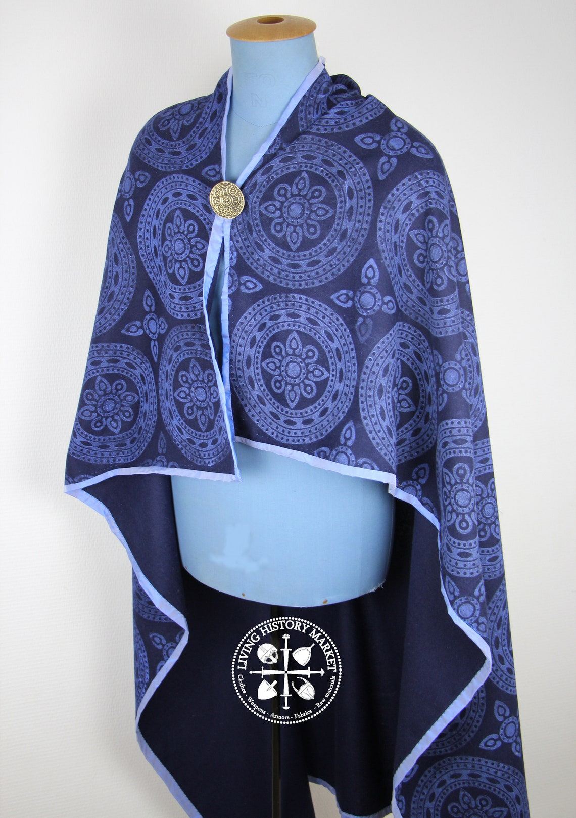 Rus Viking Stamped Wool Cape Chernigov Pattern Historical - Etsy