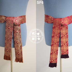 Rus Viking / Kievan Rus Silk Brocade Sash for Historical Reenactment - Etsy