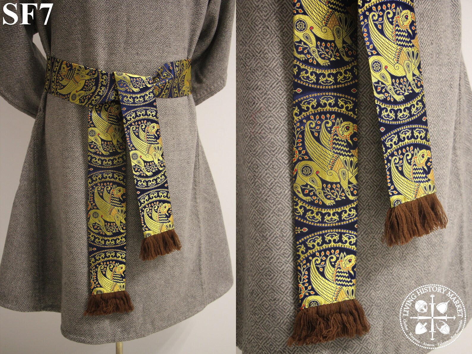 Rus Viking / Kievan Rus Silk Brocade Sash for Historical - Etsy