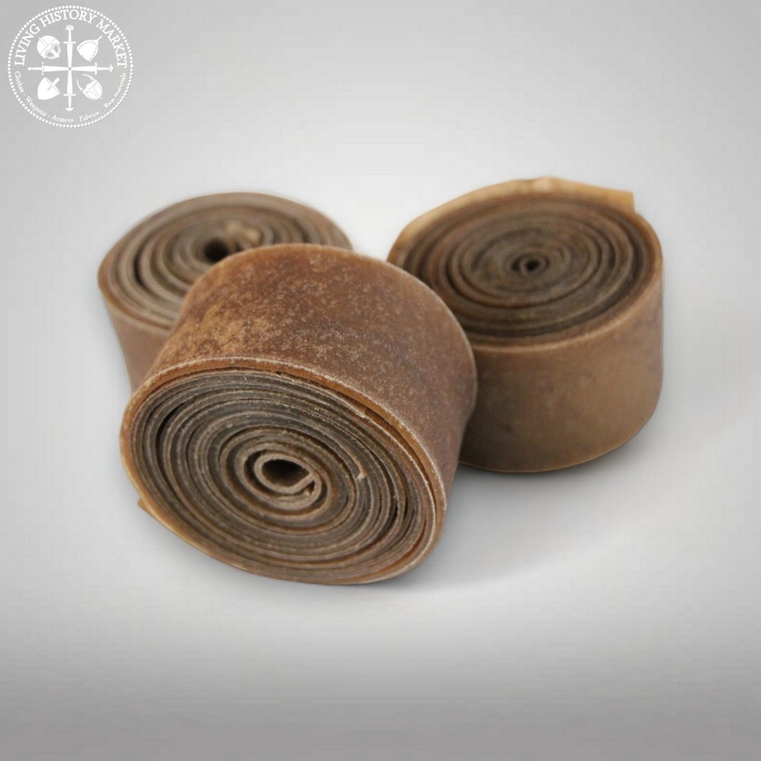 3 METERS PACK ! Rawhide Straps for Shield Edging - 5cm Width - Sca Larp ...