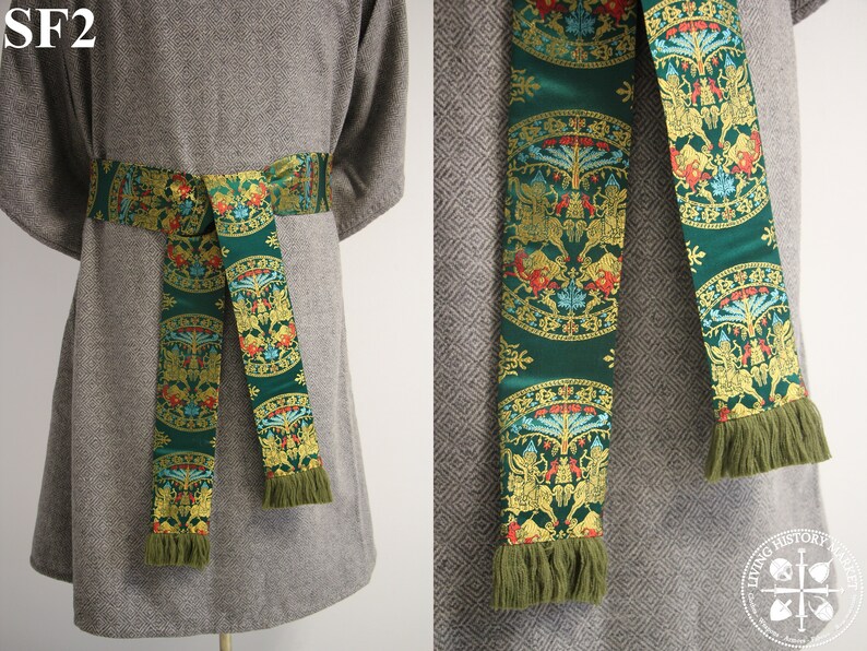 Rus Viking / Kievan Rus Silk Brocade Sash for Historical - Etsy