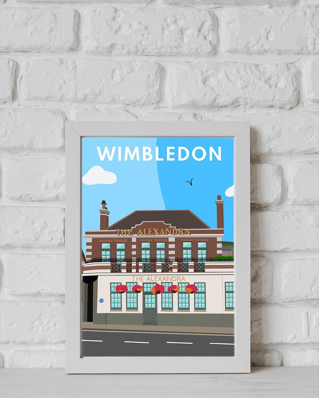 The Alexandra Pub, Wimbledon - Art Print - Etsy