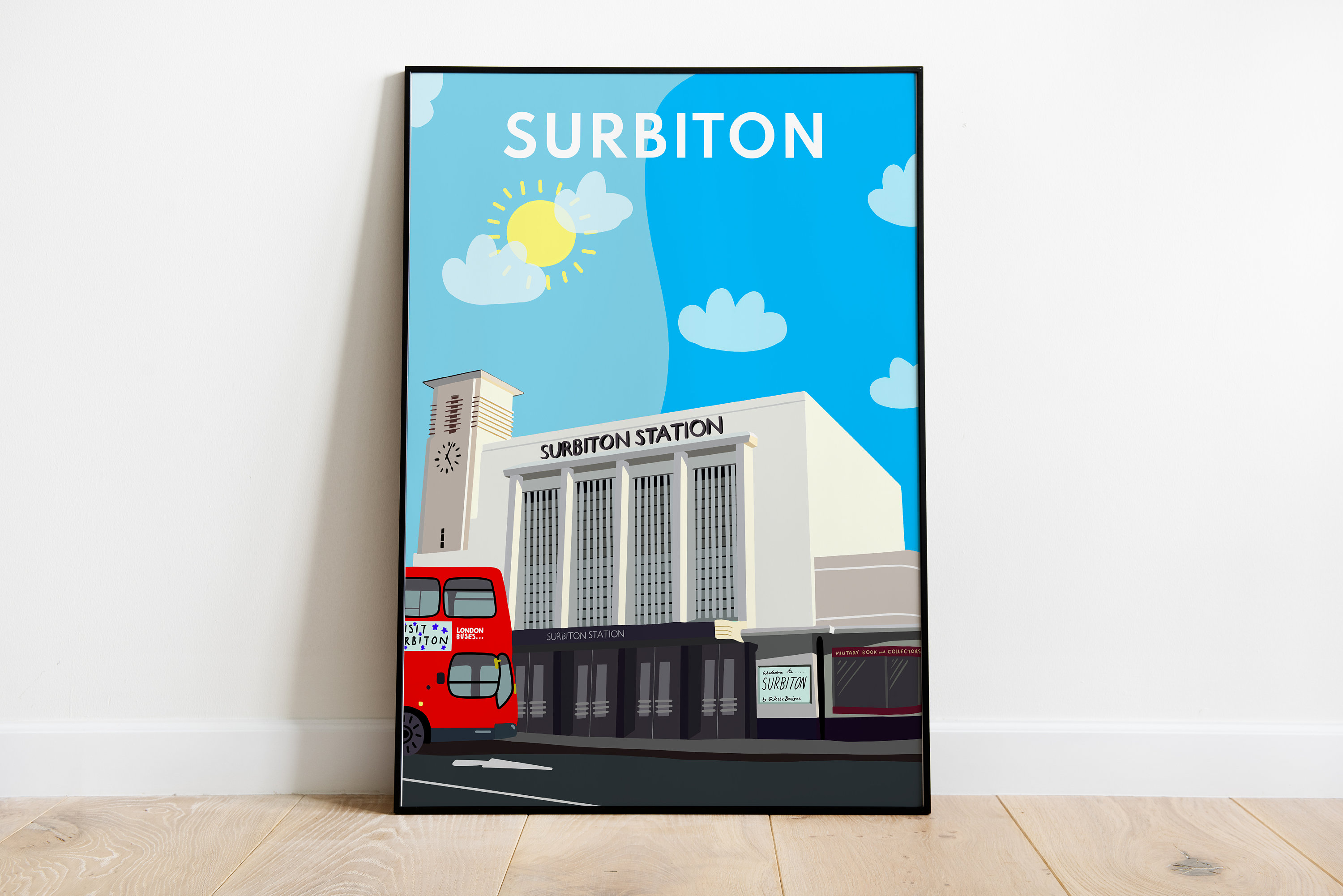 Surbiton Station, South West London Digital Graphic Print - Etsy UK