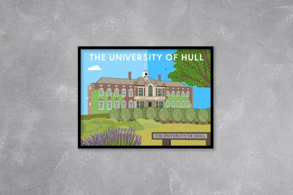 The University of Hull Digital Art Print - Etsy