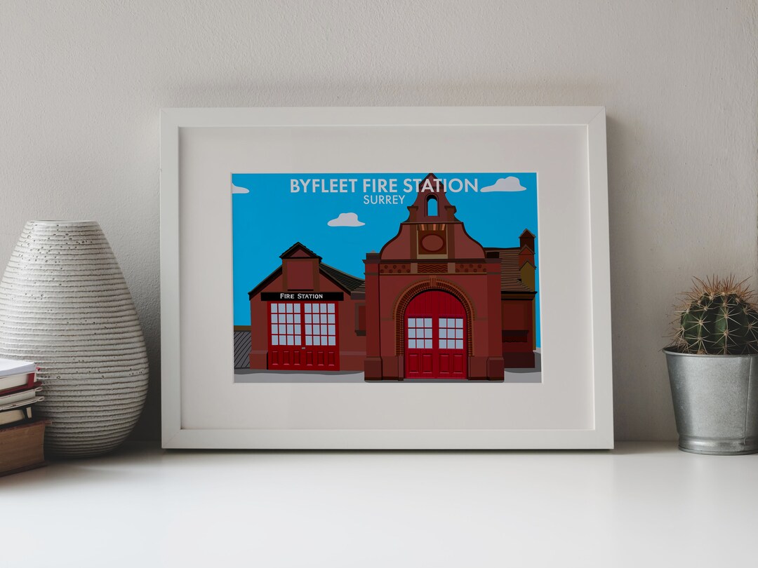 Byfleet Fire Station - Digital Print - Etsy
