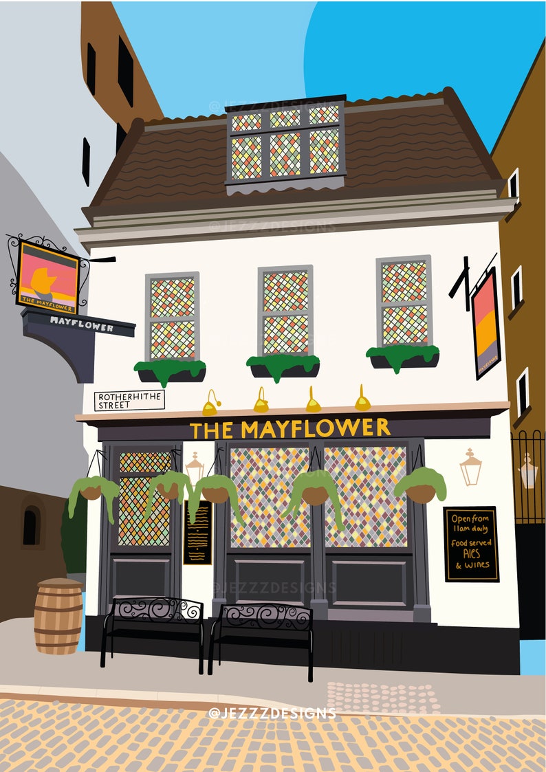 The Mayflower Pub Rotherhithe Art Print - Etsy