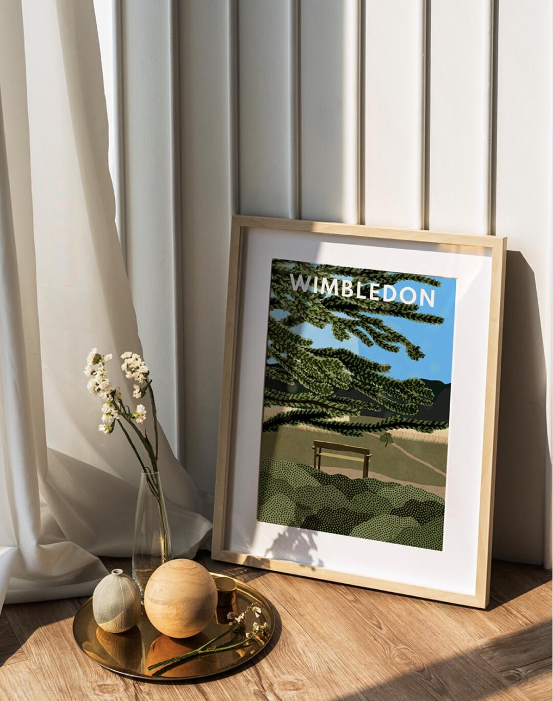 Wimbledon Common, Park Bench - Art Print - Etsy